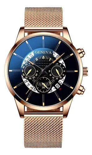 Reloj Geneva Para Caballero Económico Y Elegante | Meses sin interés