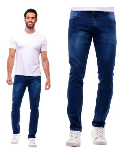 Calça Jeans Masculina Barata Slim Fit Lycra Direto Fabrica Mercadolivre