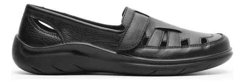 Mocasín Flexi Para Mujer Estilo 128702 Negro | Envío gratis