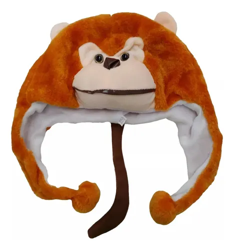 Gorro Con Cabeza De Animalito Con Diseño En Forma Mono | Cuotas sin interés Gorro Con Cabeza De Animalito Con Diseño En Forma Mono | Cuotas sin interés
