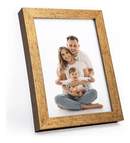 Marco De Fotos Familiar De San Valentín De 15 X 21 Pulgadas Con Vidrio Dorado Mercadolibre
