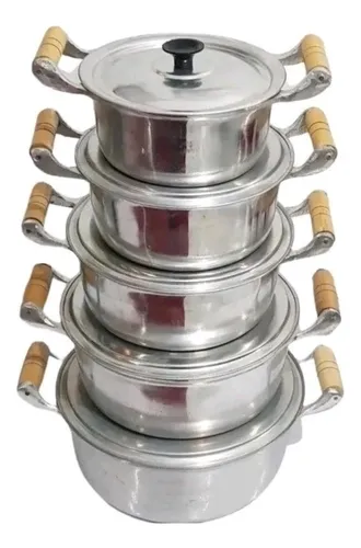 Kit de cazuela para sartenes de aluminio fundido, 5 unidades | MercadoLibre Kit de cazuela para sartenes de aluminio fundido, 5 unidades | MercadoLibre