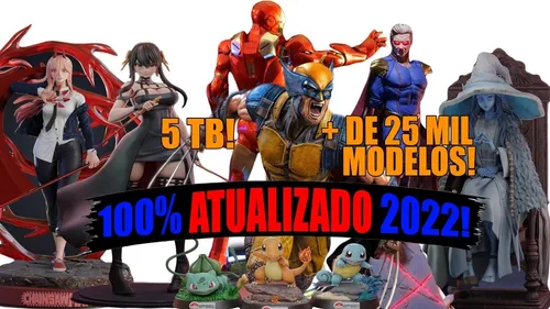 Pack Stl P Impressão 3d 2022 Atualizado 4tb Updates Escorrega