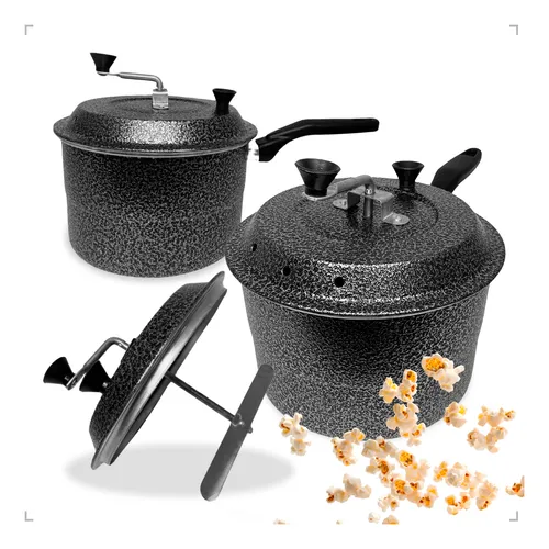 Panela De Pipoca Pipoqueira Aluminio Craqueado Preta 4 L | MercadoLivre Panela De Pipoca Pipoqueira Aluminio Craqueado Preta 4 L | MercadoLivre