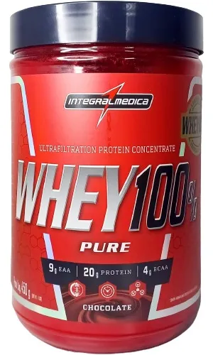 Suplemento En Polvo Integralmédica Whey 100 Whey 100 Pure Proteínas