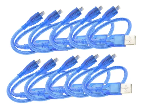 10x Cabo Micro Usb V8 Para Esp8266 Esp32 Arduino Microbit Mercadolivre