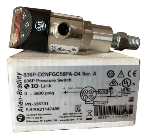 836p-d2nfgc58pa-d4 Sensor De Prsn Manométrica Allen Bradley | Envío gratis 836p-d2nfgc58pa-d4 Sensor De Prsn Manométrica Allen Bradley | Envío gratis