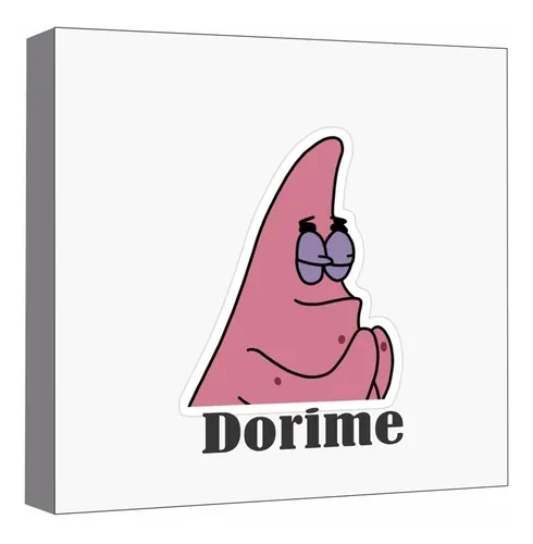 Cuadro Decorativo Canvas Patricio De Bob Esponja 30x30 Cm Meses Sin