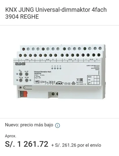 Jung Actuador Dimmer Led Universal 4 Fases O Canales - Nuevo en venta ... Jung Actuador Dimmer Led Universal 4 Fases O Canales - Nuevo en venta ...