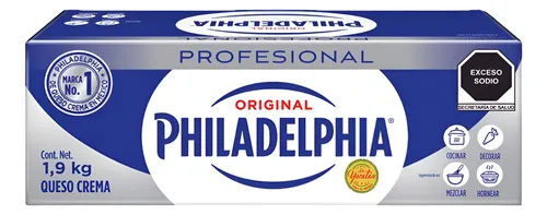 Queso Crema Original Philadelphia Profesional De 1.9 Kg | Envío gratis