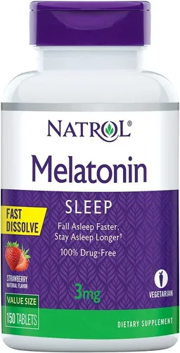 Suplemento en tabletas Natrol Sueño y Descanso Melatonina, Disolución ... Suplemento en tabletas Natrol Sueño y Descanso Melatonina, Disolución ...