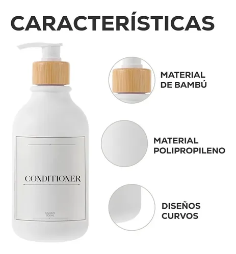 Conjunto De 3 Dispensadores De Sabonete Líquido, Shampoo Y . | MercadoLivre