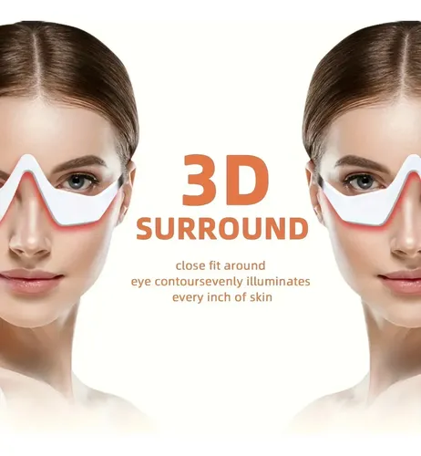 Masajeador Ojos 3d Luz Roja Ems Anti Ojeras Usb | Meses sin interés