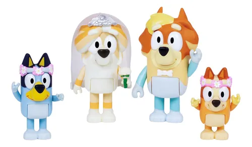 Bluey Wedding Time, Paquete De 4 Figuras Con Uncle Rad Y Fri | Cuotas ...