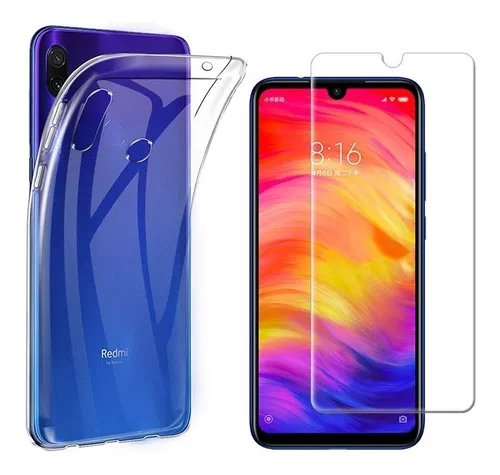 Kit Capa Capinha Xiaomi Redmi Note 7 E Película De Vidro 6 3 Desconto