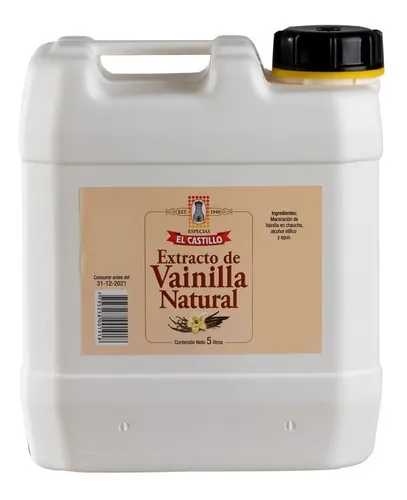 Extracto De Vainilla Natural 5 Litros El Castillo Reposteria | MercadoLibre Extracto De Vainilla Natural 5 Litros El Castillo Reposteria | MercadoLibre