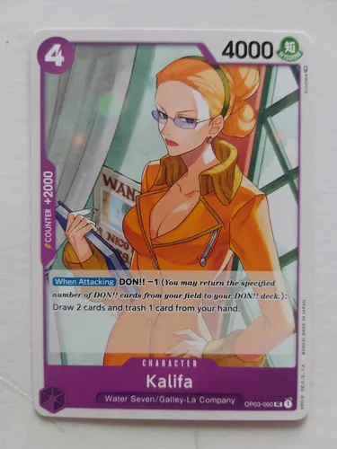 One Piece Tcg Kalifa Op03 060 Uc Meses Sin Interés