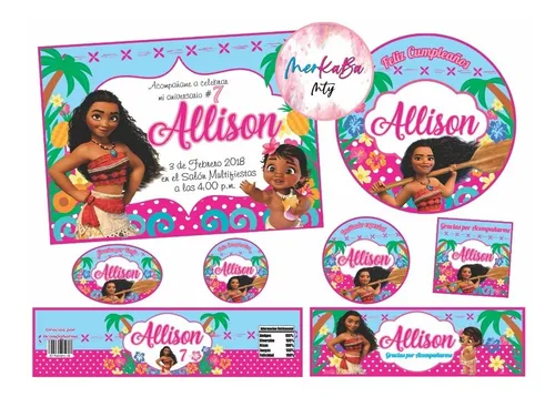 Invitacion Cumpleaños Moana Kit Imprimelo Tú!! Invitacion Cumpleaños Moana Kit Imprimelo Tú!!