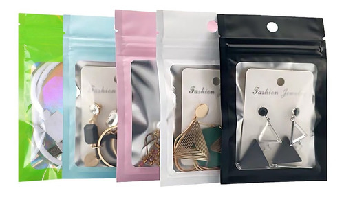 100 Bolsas Pouch, Varios Colores Con Ventana De 50 Grs | Envío gratis