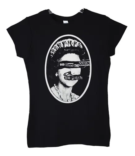 Polera Mujer Sex Pistols God Save The Quee Punk Abominatron Cuotas