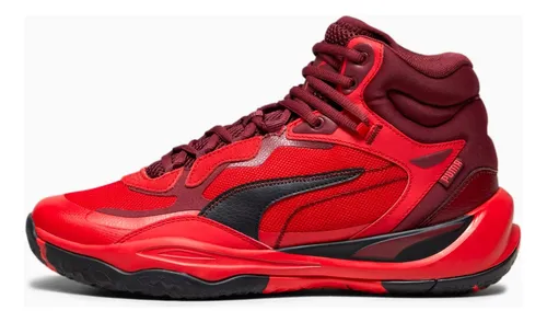 Puma Playmaker Pro Mid Rojo Tenis Deportivo Básquet | Meses sin interés