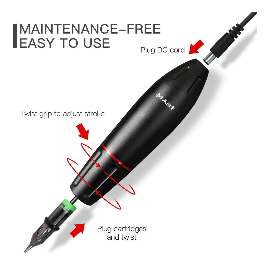 Máquina Tatuaje Rotatoria Tipo Pen Dragonhawk Mast Tattoo | Envío gratis