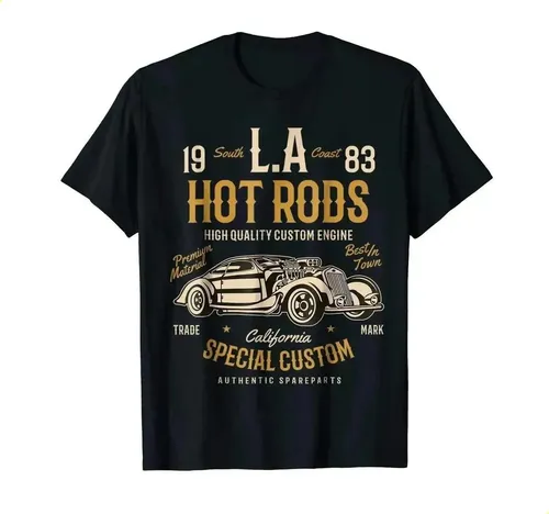 Camiseta Los Ángeles Hotrod Camisa Hot Rod Muscle Car | MercadoLibre