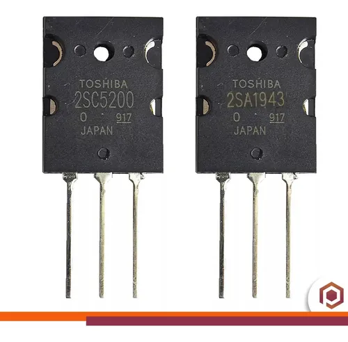 1 Par Transistor 2sa1943 2sc5200 2sc5198 2sc3856 Original | Parcelamento sem juros