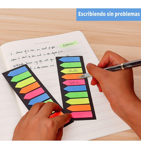 Notas Adhesivas Tipo Post It Mini Banderitas Fluorescentes Pukaut