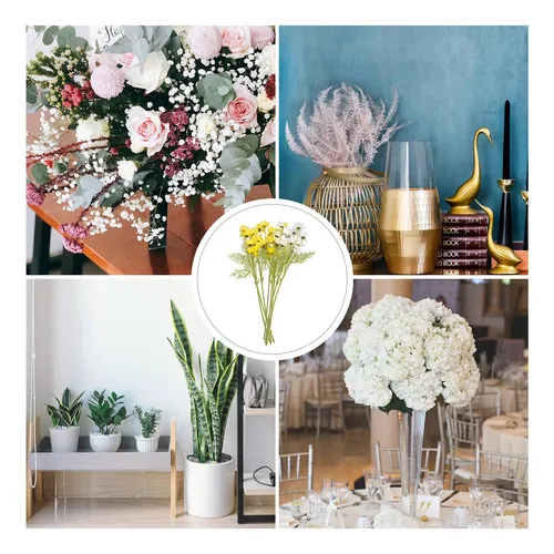 8 Peças De Buquês Simulados De Margaridas, Sala De Estar De | MercadoLivre