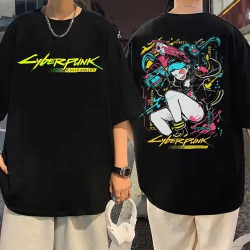 Camiseta Estampada Cyberpunk Edgerunners David Martinez Lucy ... Camiseta Estampada Cyberpunk Edgerunners David Martinez Lucy ...
