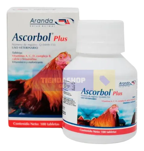 Vitaminas En Tabletas Vitaminas Para Gallo Ascorbol Plus | MercadoLibre