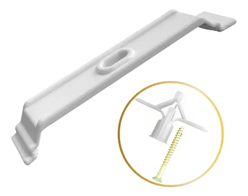 Kit 10 Presilhas Trilho Suíço Triplo Wave 79mm Teto De Gesso | MercadoLivre