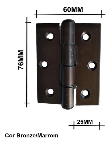 Bisagra de aluminio para puerta o ventana de latón, 70 x 70, con 3 ... Bisagra de aluminio para puerta o ventana de latón, 70 x 70, con 3 ...