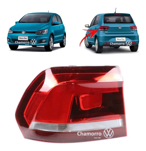 Lanterna Traseira Esquerda Escurecida Vw Fox 2015 A 2022 Parcelamento