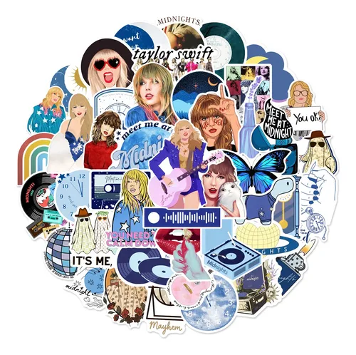 Taylor Swift Stickers Calcomanias De Pvc Contra Agua 50pcs Meses Sin
