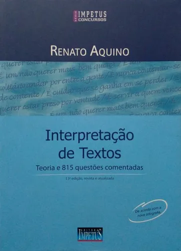 Livro Interpretação De Textos: Teoria E 815 Questões Comentadas (13ª ... Livro Interpretação De Textos: Teoria E 815 Questões Comentadas (13ª ...