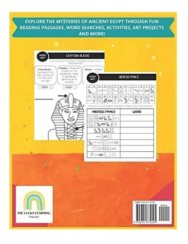 Libro De Ejercicios Del Antiguo Egipto Para Niños: Hojas De Trabajo Del ...