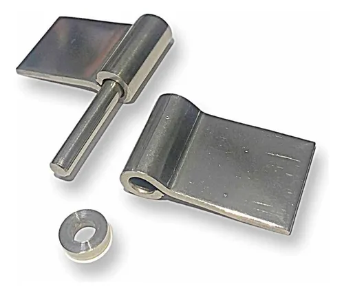 Kit 10 Dobradiça Pino Gonzo Inox C/ Aba (60/77mm) Portão Por Kit 10 Dobradiça Pino Gonzo Inox C/ Aba (60/77mm) Portão Por