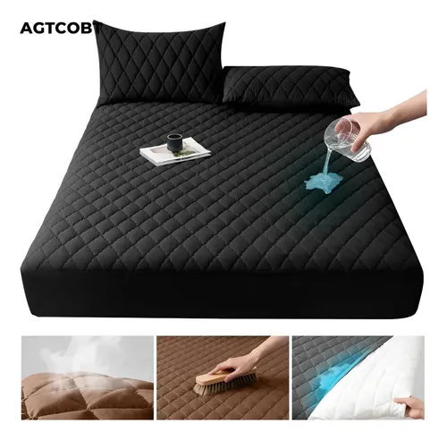 Cubre Colchón Impermeable Matrimonial Fundas Para Cama | MercadoLibre