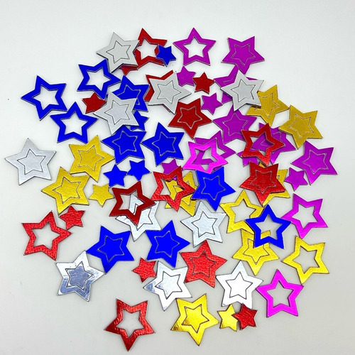 Adesivos Decorativos Eva Metalizado Estrela 100 Unidades | Parcelamento ... Adesivos Decorativos Eva Metalizado Estrela 100 Unidades | Parcelamento ...