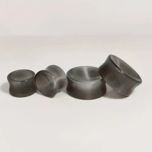Expansores De Oreja 2pzas Piedra Natural 12mm Gris | Envío gratis