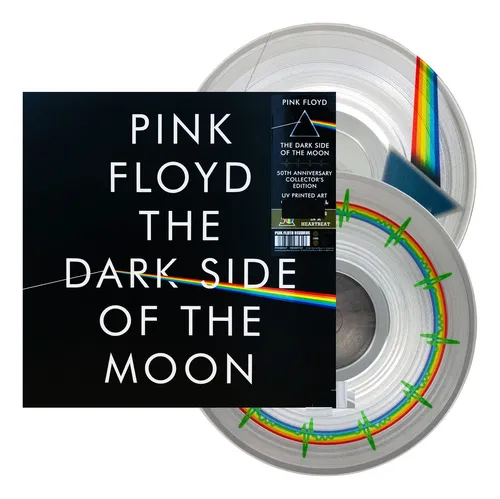 Pink Floyd Dark Side Moon 50th Anniversary 2 Clear Lp Vinyl