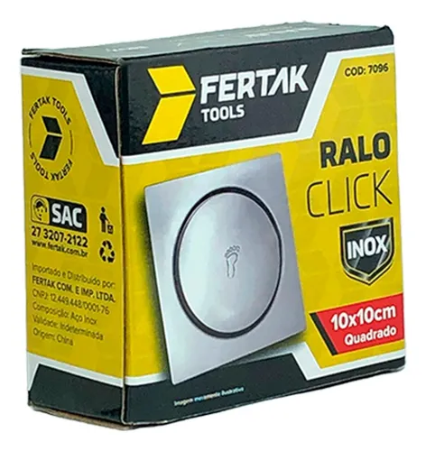 Ralo Inteligente Click Pop Up Click 10x10 Inox Fertak Tool | MercadoLivre Ralo Inteligente Click Pop Up Click 10x10 Inox Fertak Tool | MercadoLivre