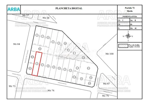 Arba Plancheta Catastral 100% Online Digital. En El Dia | MercadoLibre