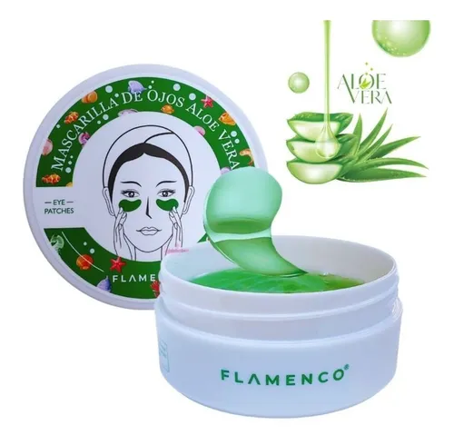60 Parches Anti Ojeras Mascarilla Ojos Hidratante Alóe Vera Cuotas
