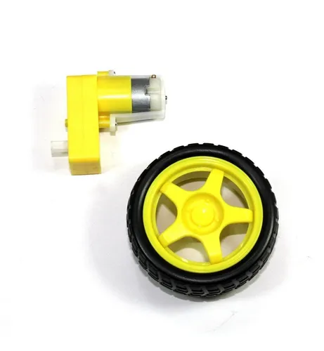Rueda De Plástico Con Motor Cd Y Motorreductor En L, Arduino en venta ... Rueda De Plástico Con Motor Cd Y Motorreductor En L, Arduino en venta ...