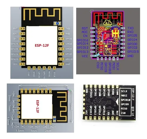 Esp12f Esp8266 Serial Wi-fi Modulo Transceptor Inalambrico en venta en ... Esp12f Esp8266 Serial Wi-fi Modulo Transceptor Inalambrico en venta en ...