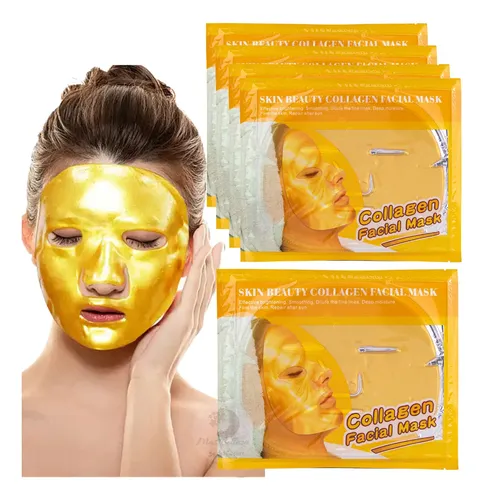 Pack 12 Máscaras Faciales Colágeno Acido Hialurónico Cuotas Sin Interés