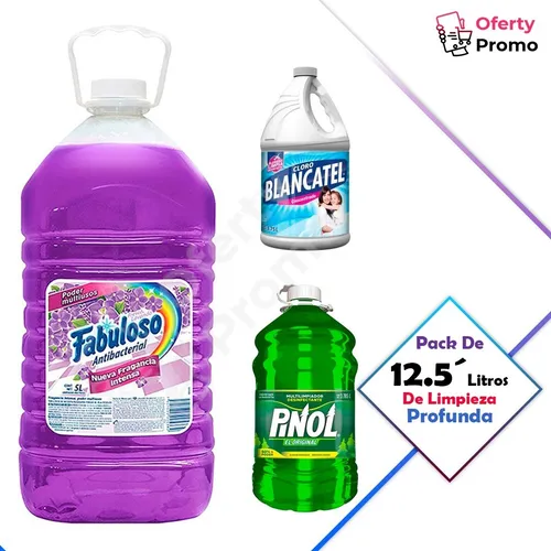 Pack Limpieza Profunda 12 5 Litros Fabuloso Pinol Cloro En Venta En Huehuetoca Estado De